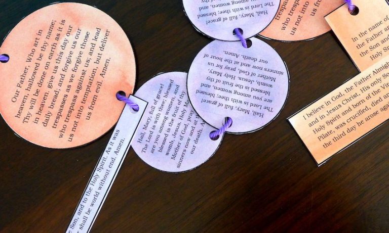 Arts And Crafts: A Paper Rosary - Catholic Teacher Resources